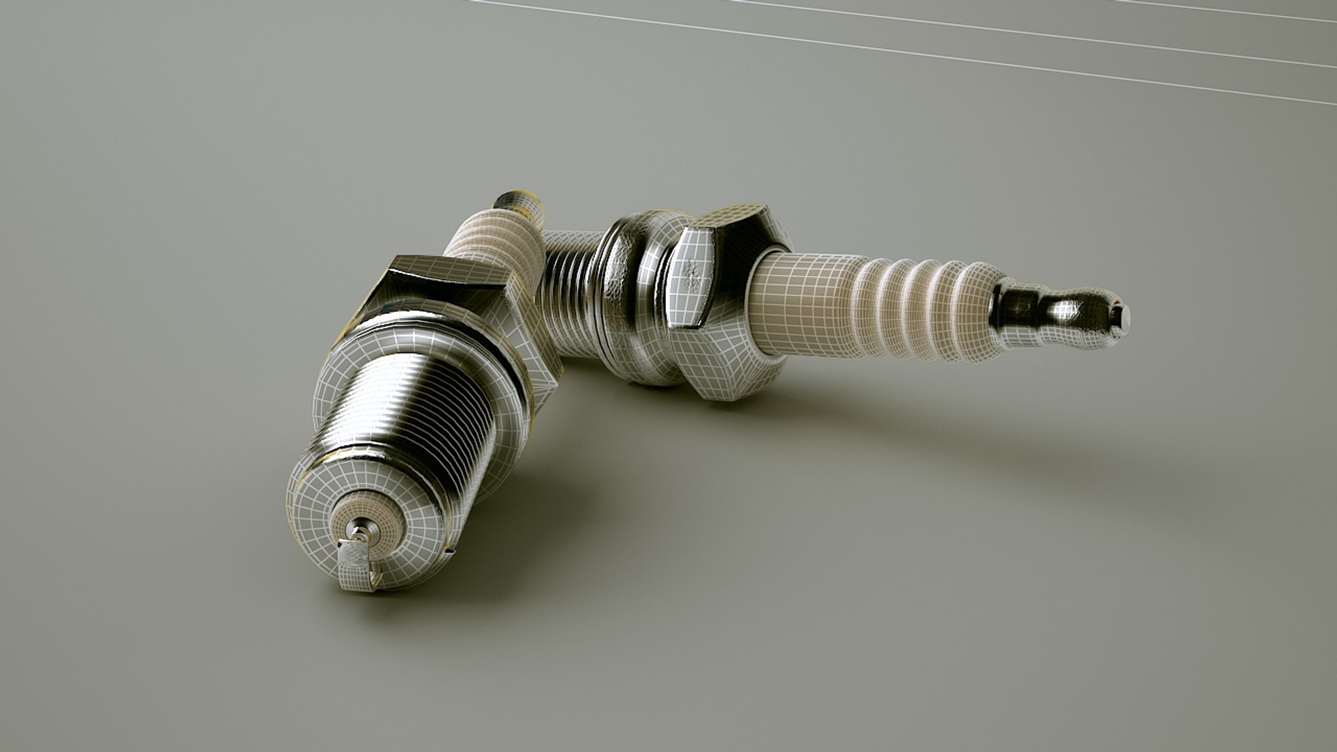 3d Spark Plug Model