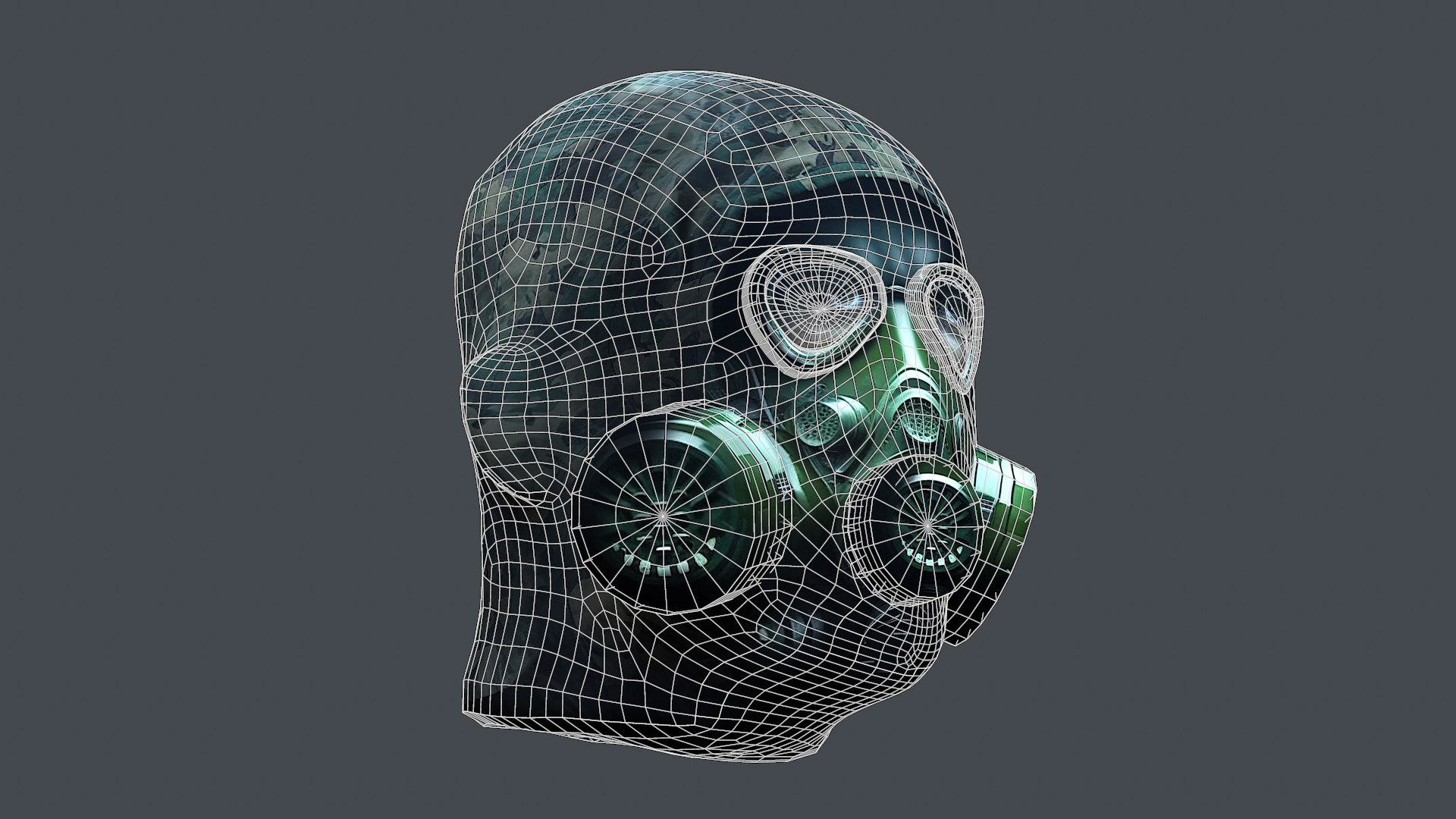 Gas mask protection plastic Black 3D model - TurboSquid 2057929