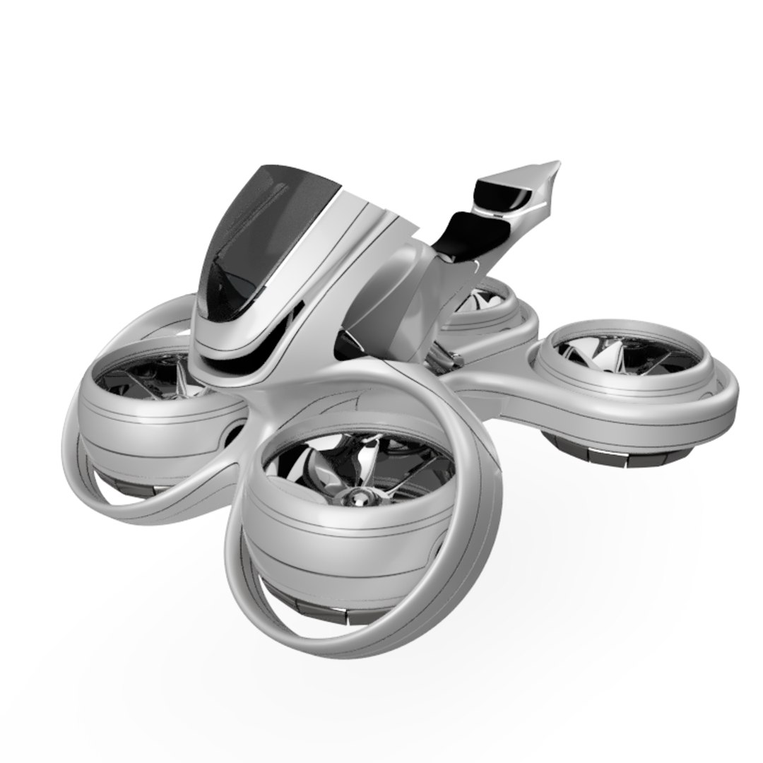 Quadcopter Vehicle 3D Model - TurboSquid 1622341