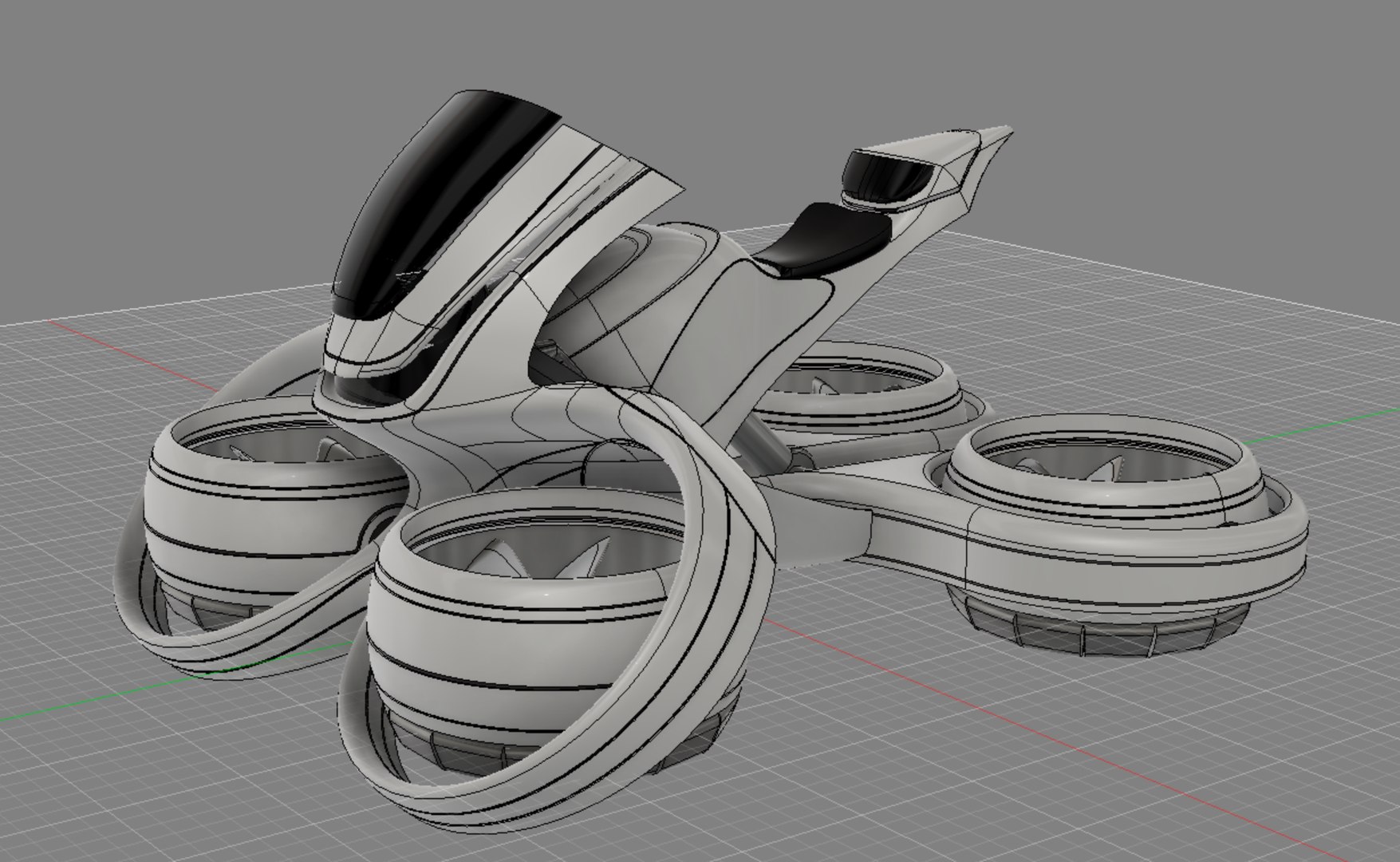 Quadcopter Vehicle 3D Model - TurboSquid 1622341