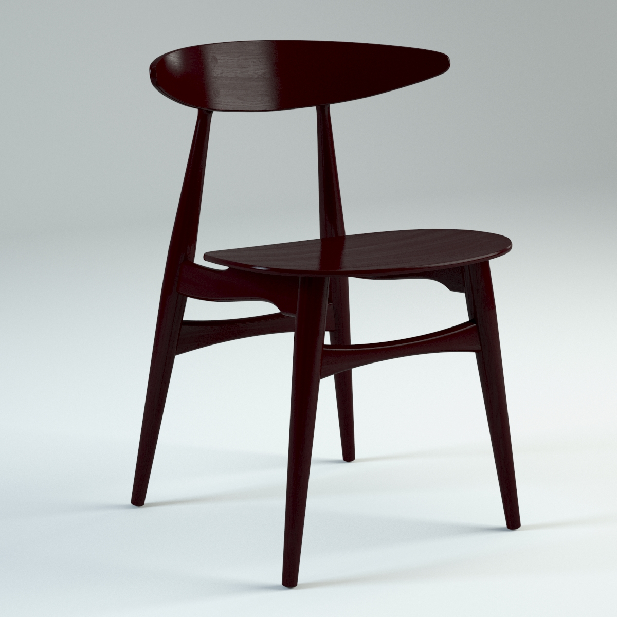 hans wegner ch 33 3d model