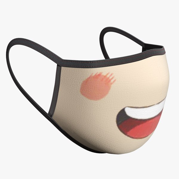 Fabric mask 04 3D model - TurboSquid 1716418
