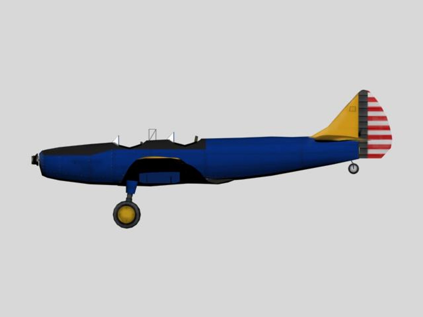 3d Ryan Pt-19 Trainer