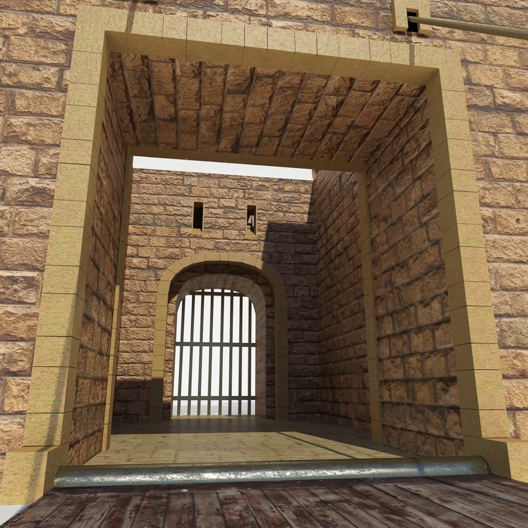 3d Model Realistic Medieval Castle Gate