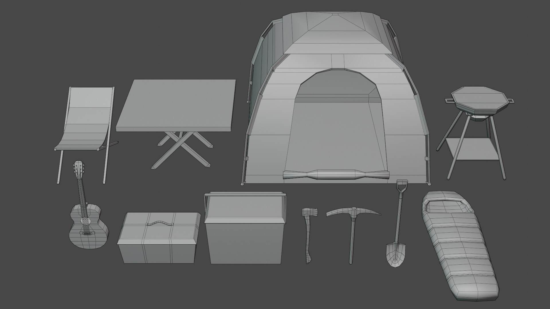 3D - Camping Model - TurboSquid 1370298