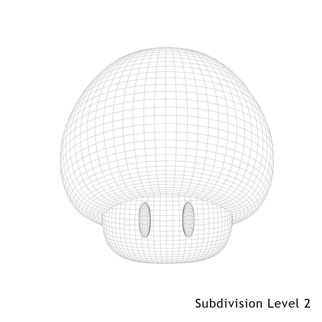 Super Mario Mushroom 3d C4d