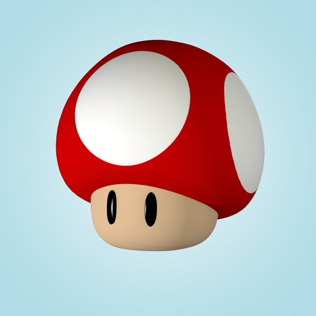 Super Mario Mushroom 3d C4d