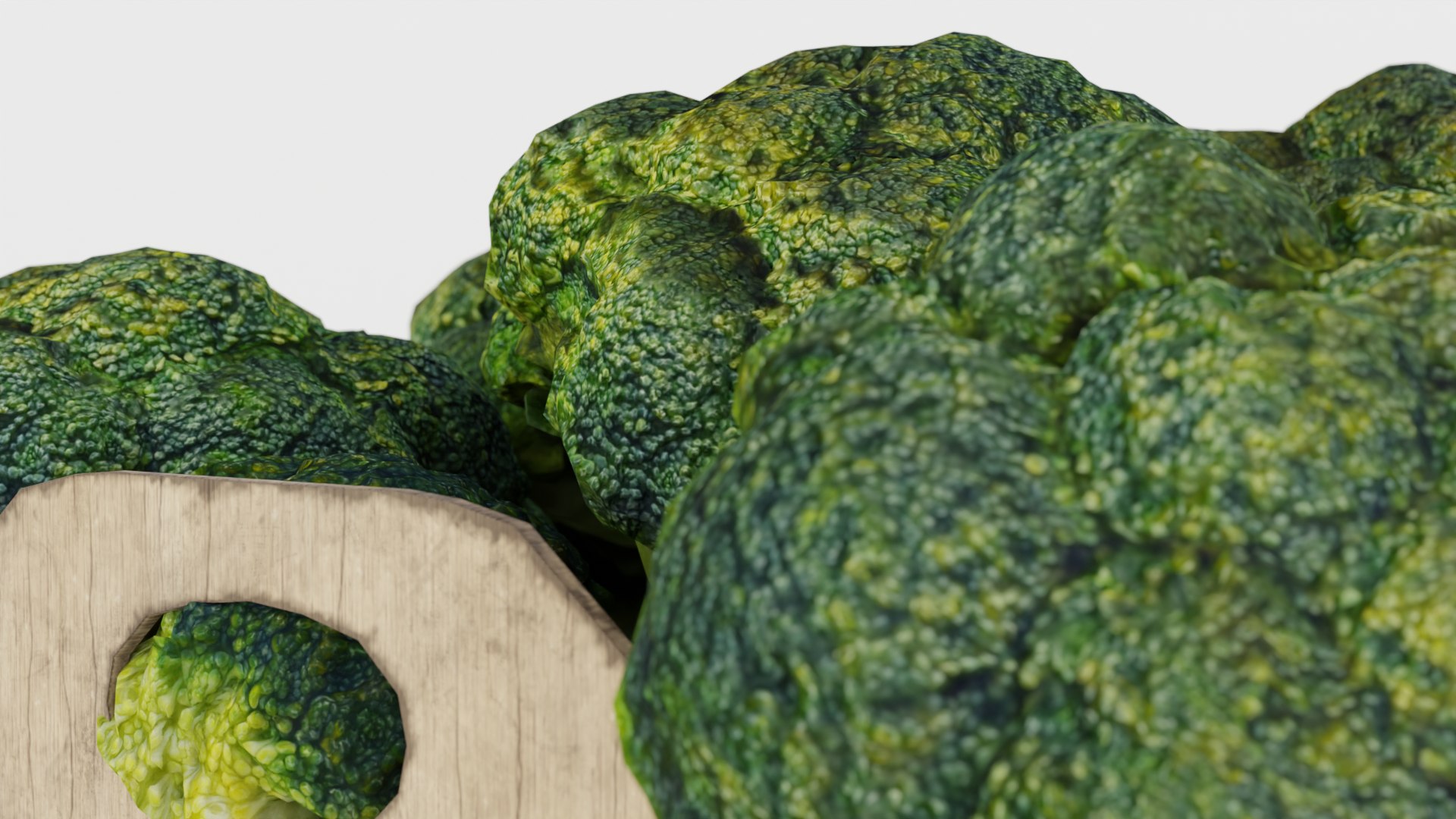 3D Broccoli In The Box And Broccoli On The Board - TurboSquid 1826472