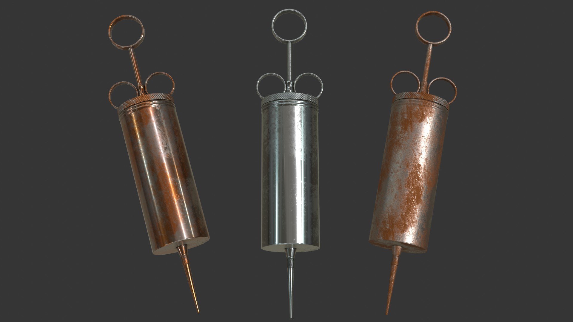 Large Metal Syringe 3D Model - TurboSquid 1906187