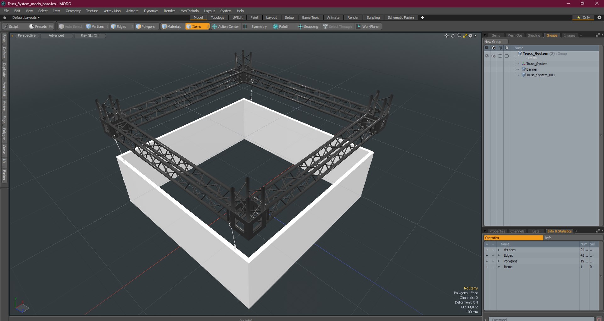 Truss System 3D Model - TurboSquid 2268839