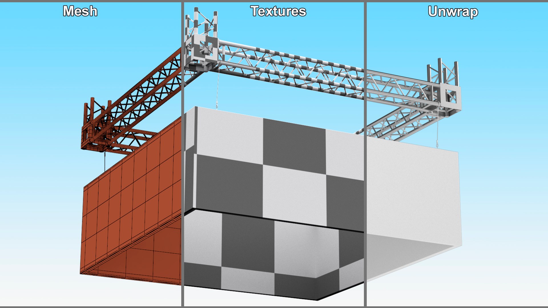 Truss System 3D Model - TurboSquid 2268839