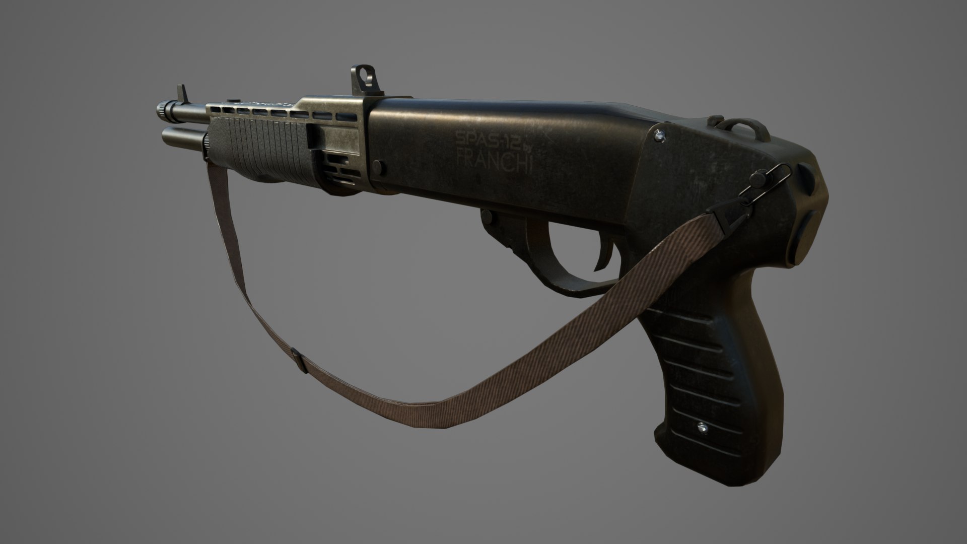 3D Franchi SPAS-12 Shotgun Model - TurboSquid 2067520
