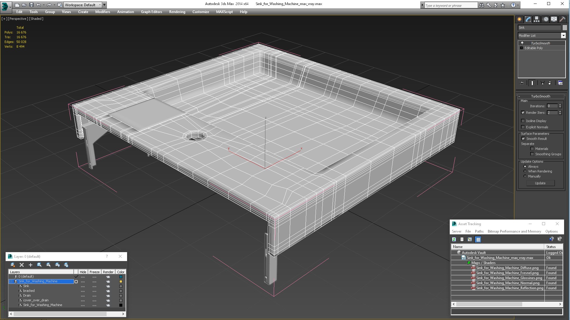 3D Sink For Washing Machine - TurboSquid 2092066