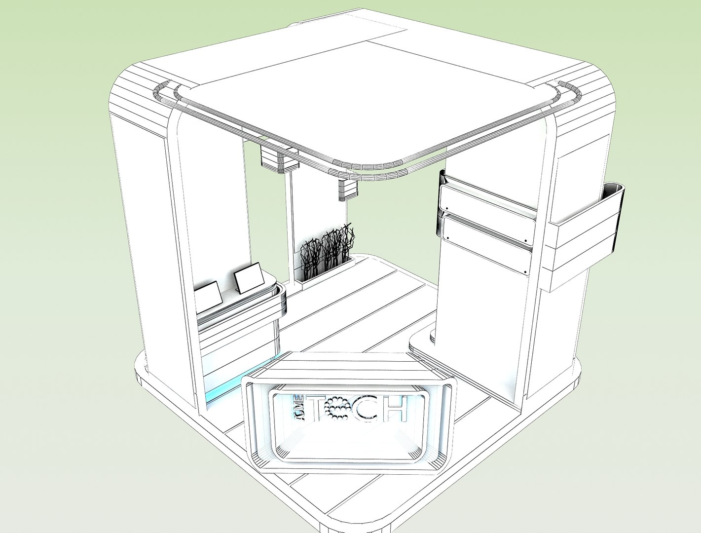 Stand exhibition booth 3D model - TurboSquid 1668126