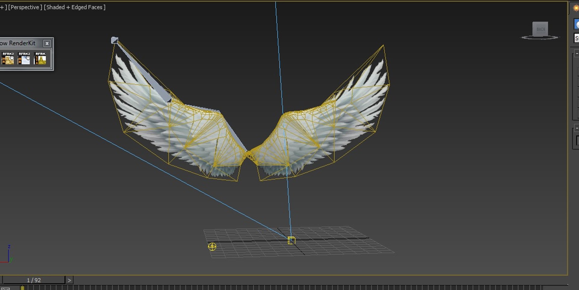3d Model Realistic Wings