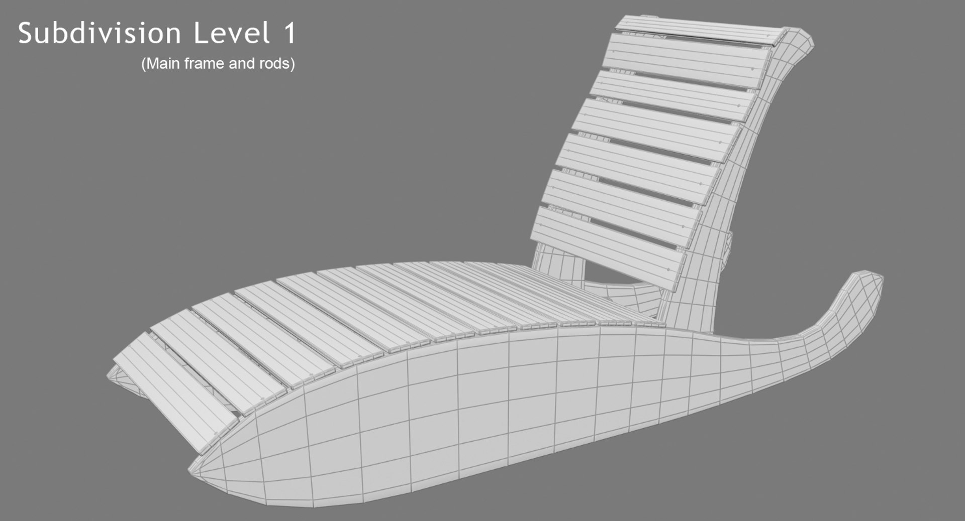Swimming Lounge Chair 3d Model
