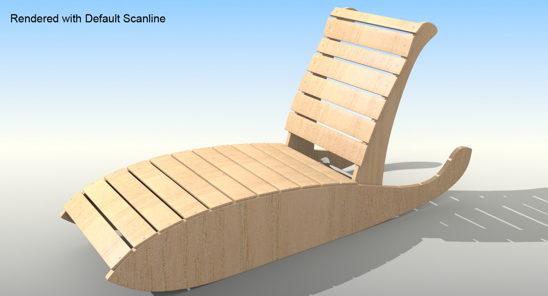 Swimming Lounge Chair 3d Model