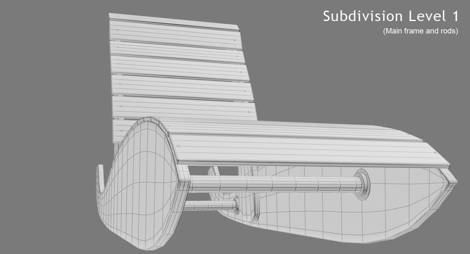 Swimming Lounge Chair 3d Model