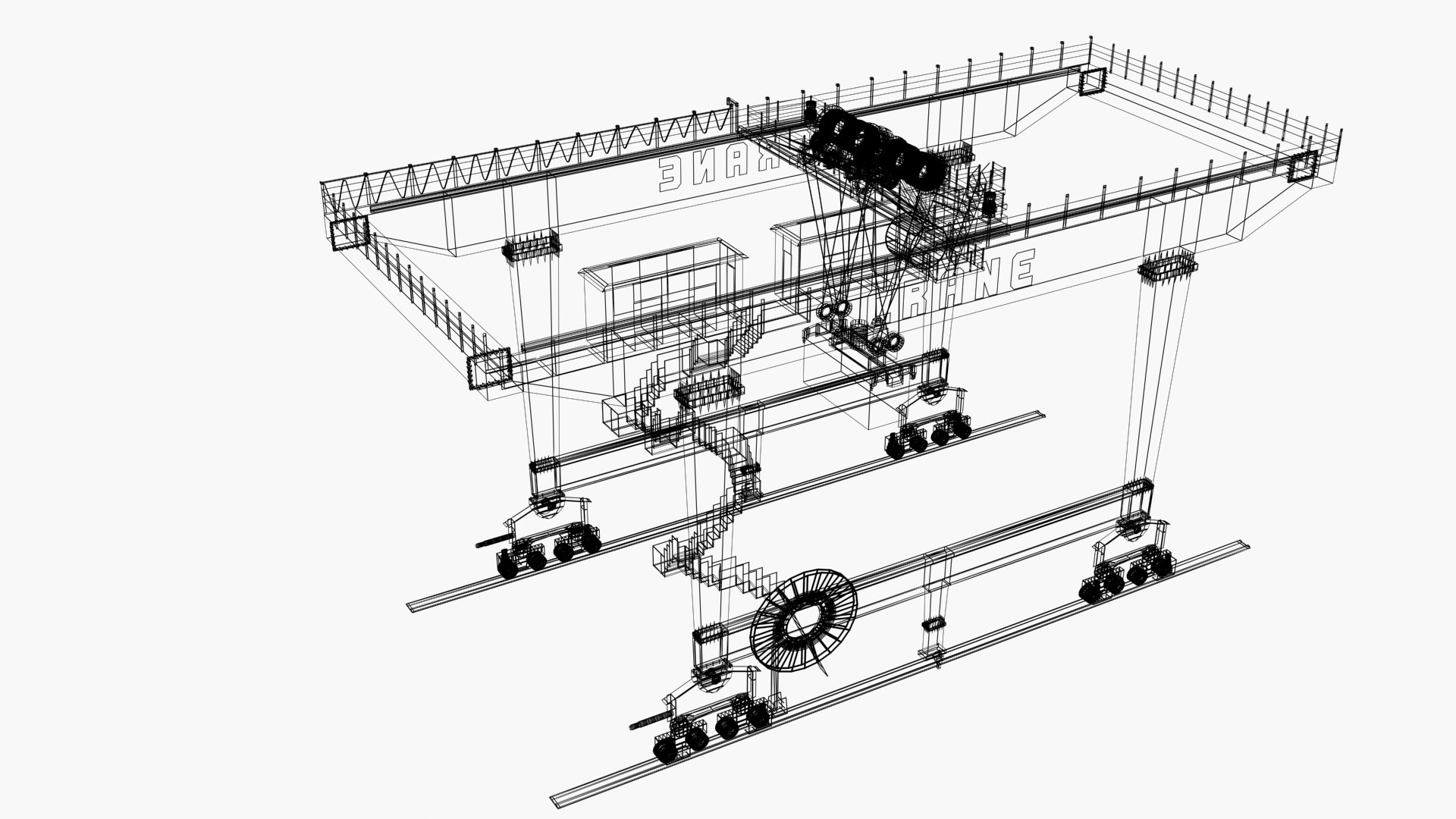 Gantry Crane 3D - TurboSquid 2396221