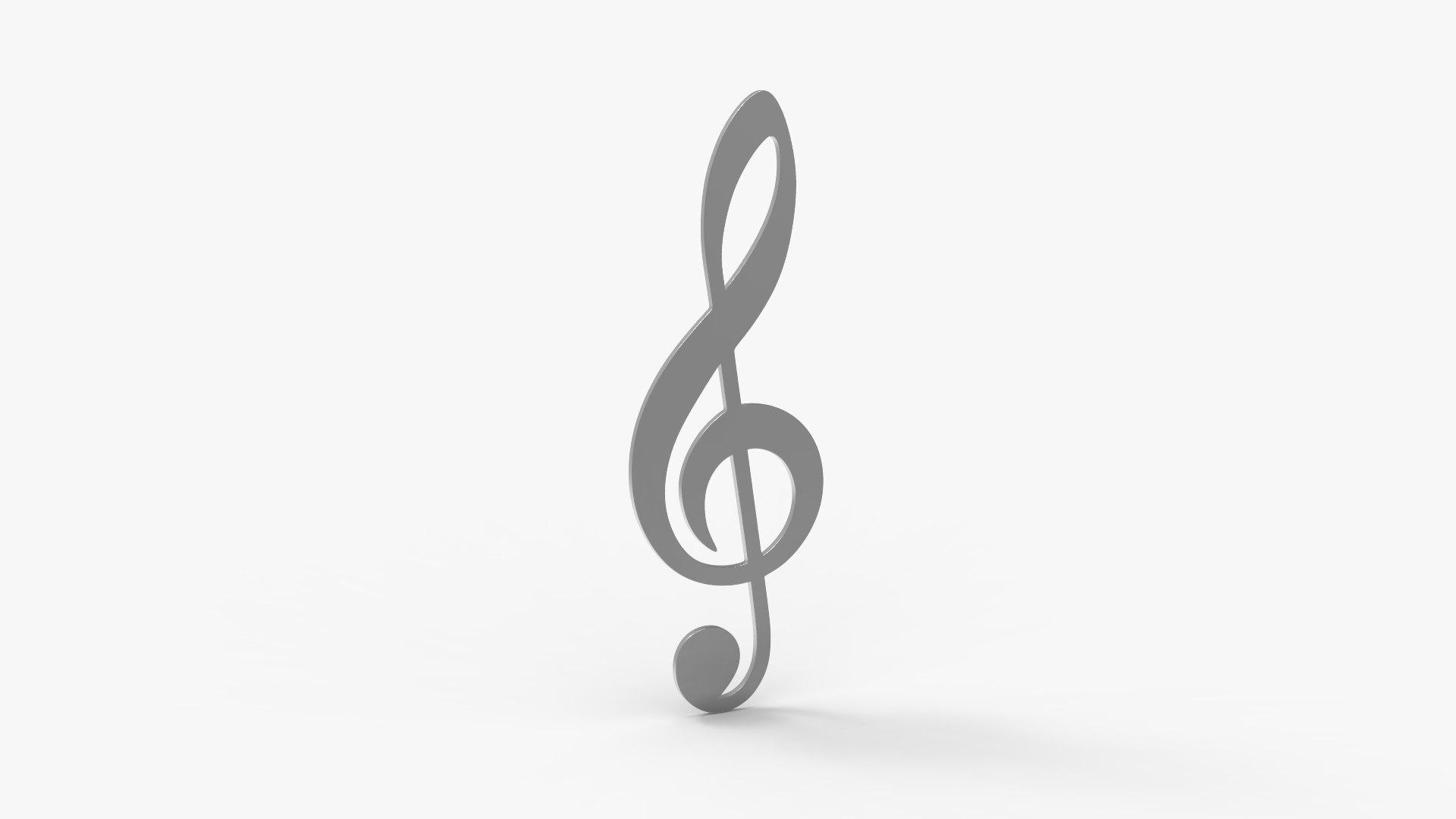 3D Treble Clef Model - TurboSquid 1720921