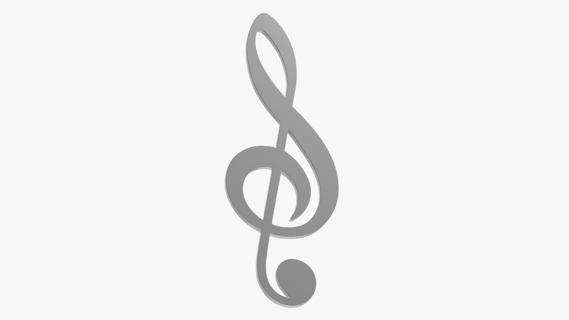 3D Treble Clef Model - TurboSquid 1720921