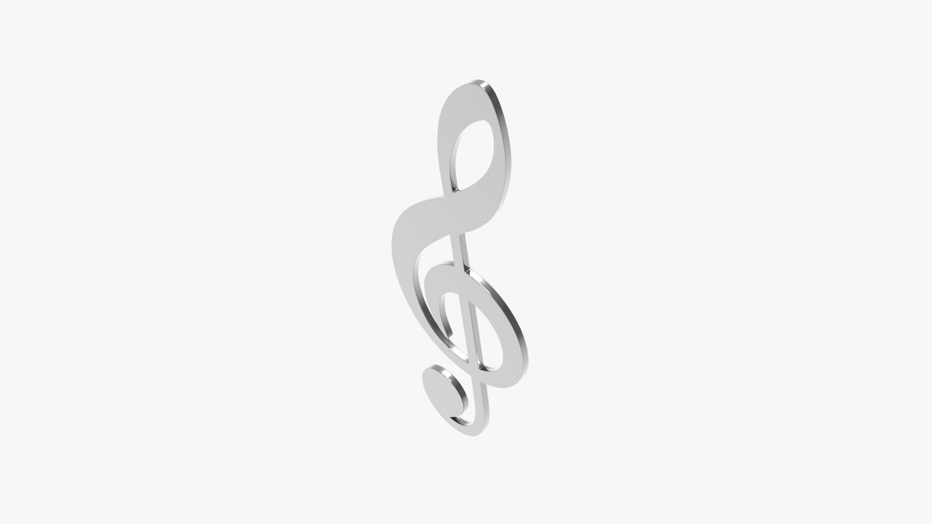 3D Treble Clef Model - TurboSquid 1720921