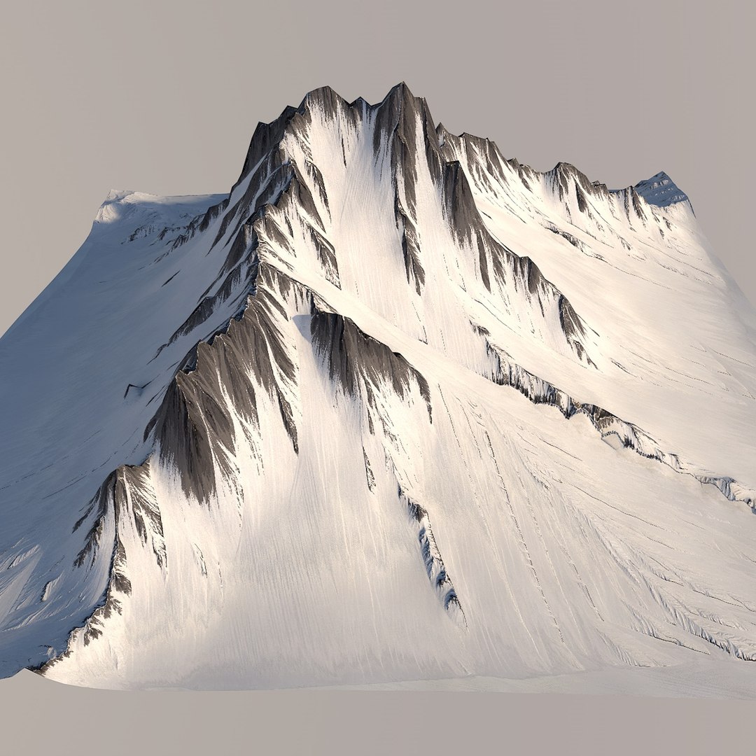 3D snow mountain model | 1144347 | TurboSquid