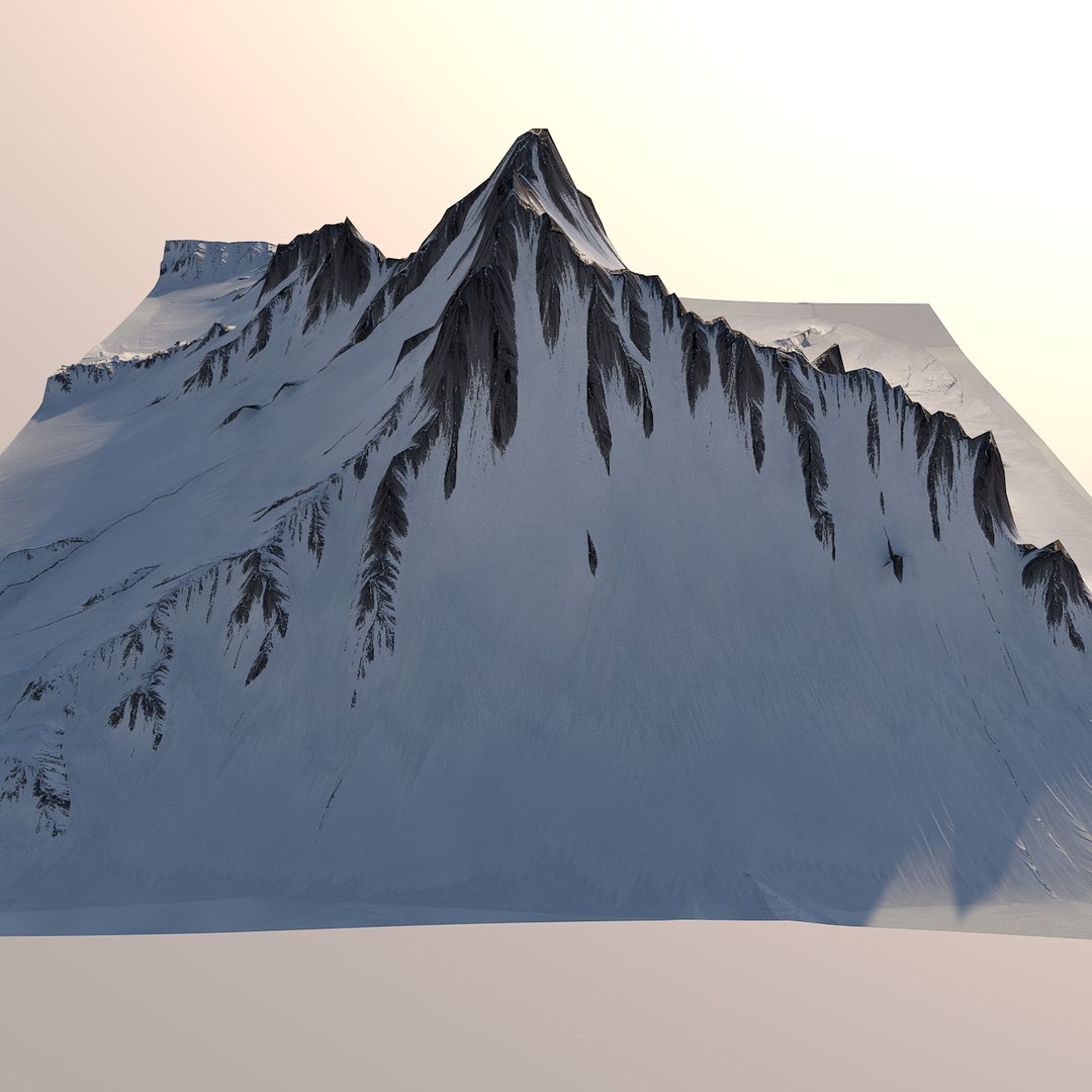 3D snow mountain model | 1144347 | TurboSquid