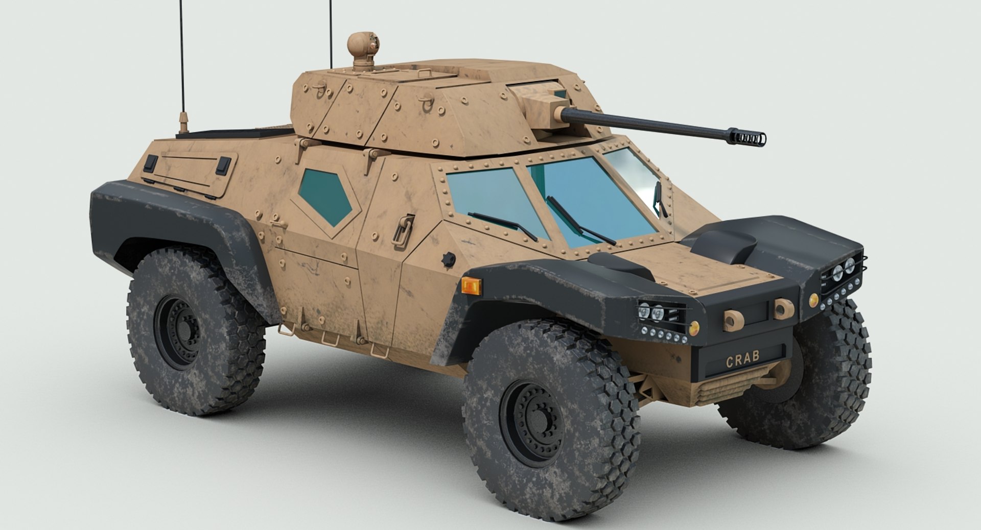 Panhard Crab Scout Car 3d 3ds