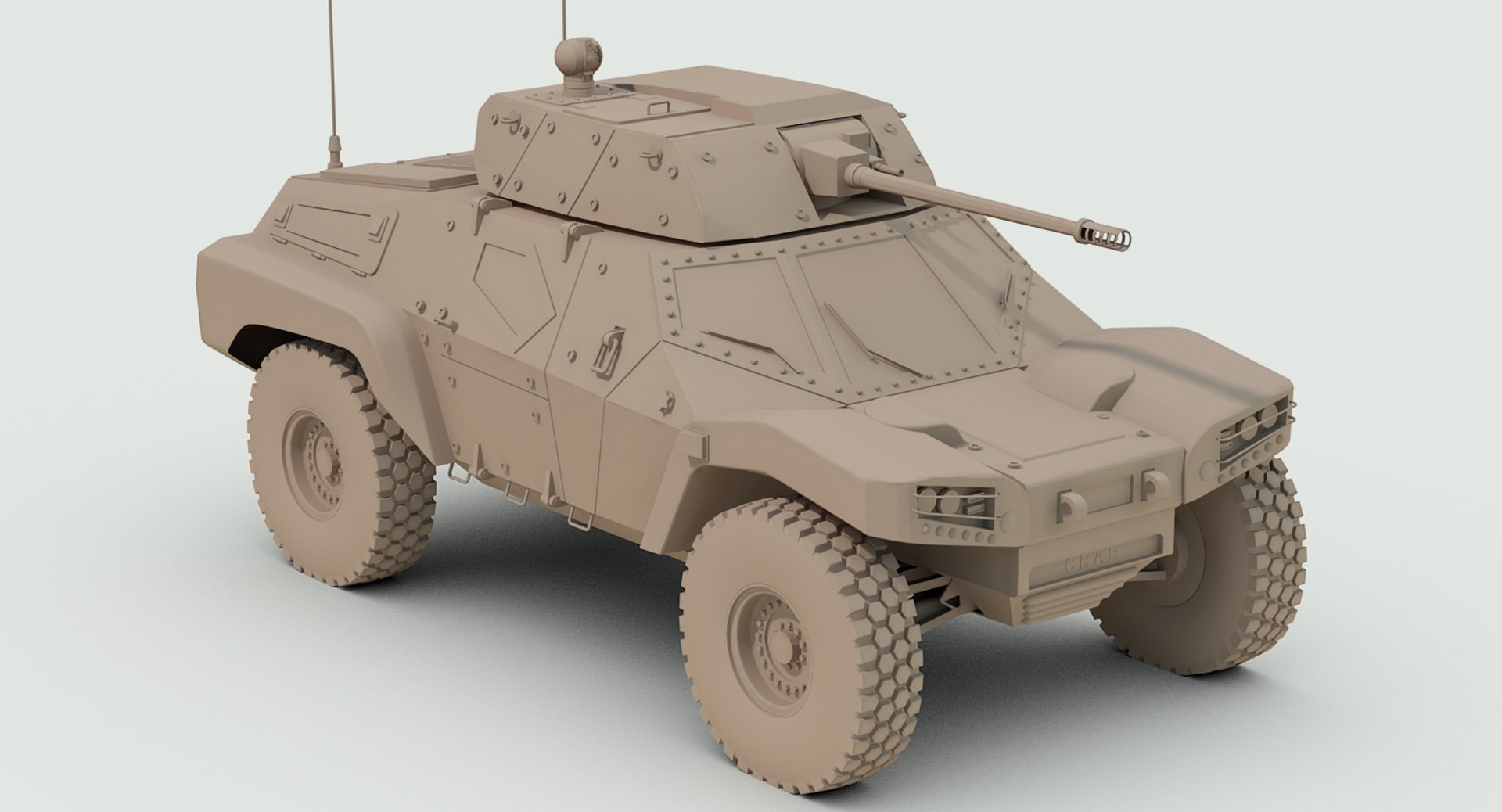Panhard Crab Scout Car 3d 3ds