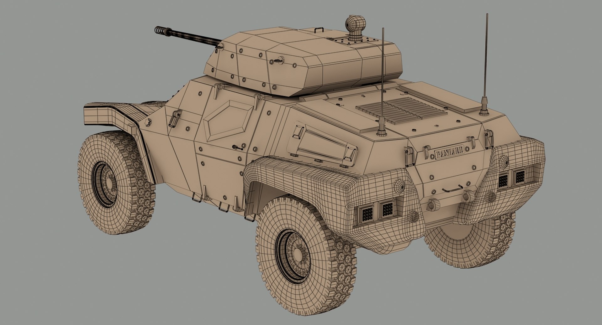 Panhard Crab Scout Car 3d 3ds