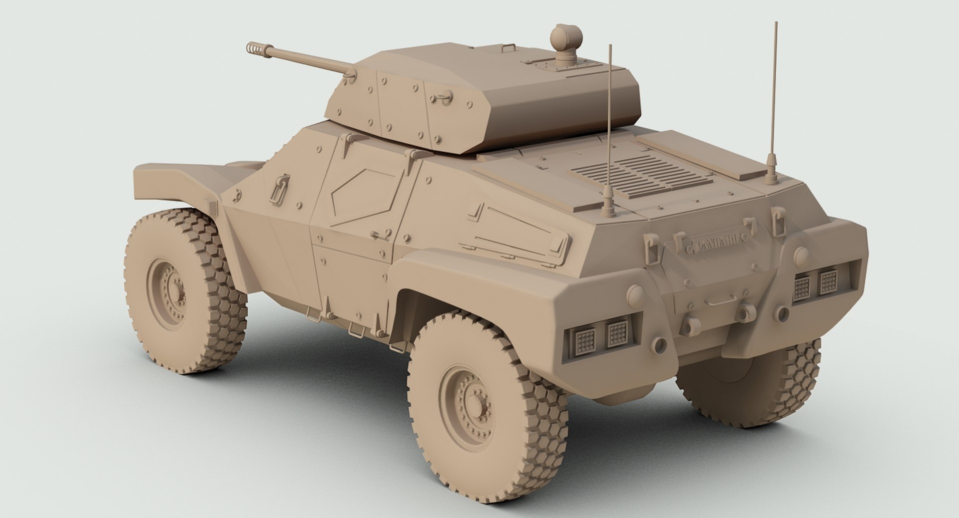 Panhard Crab Scout Car 3d 3ds