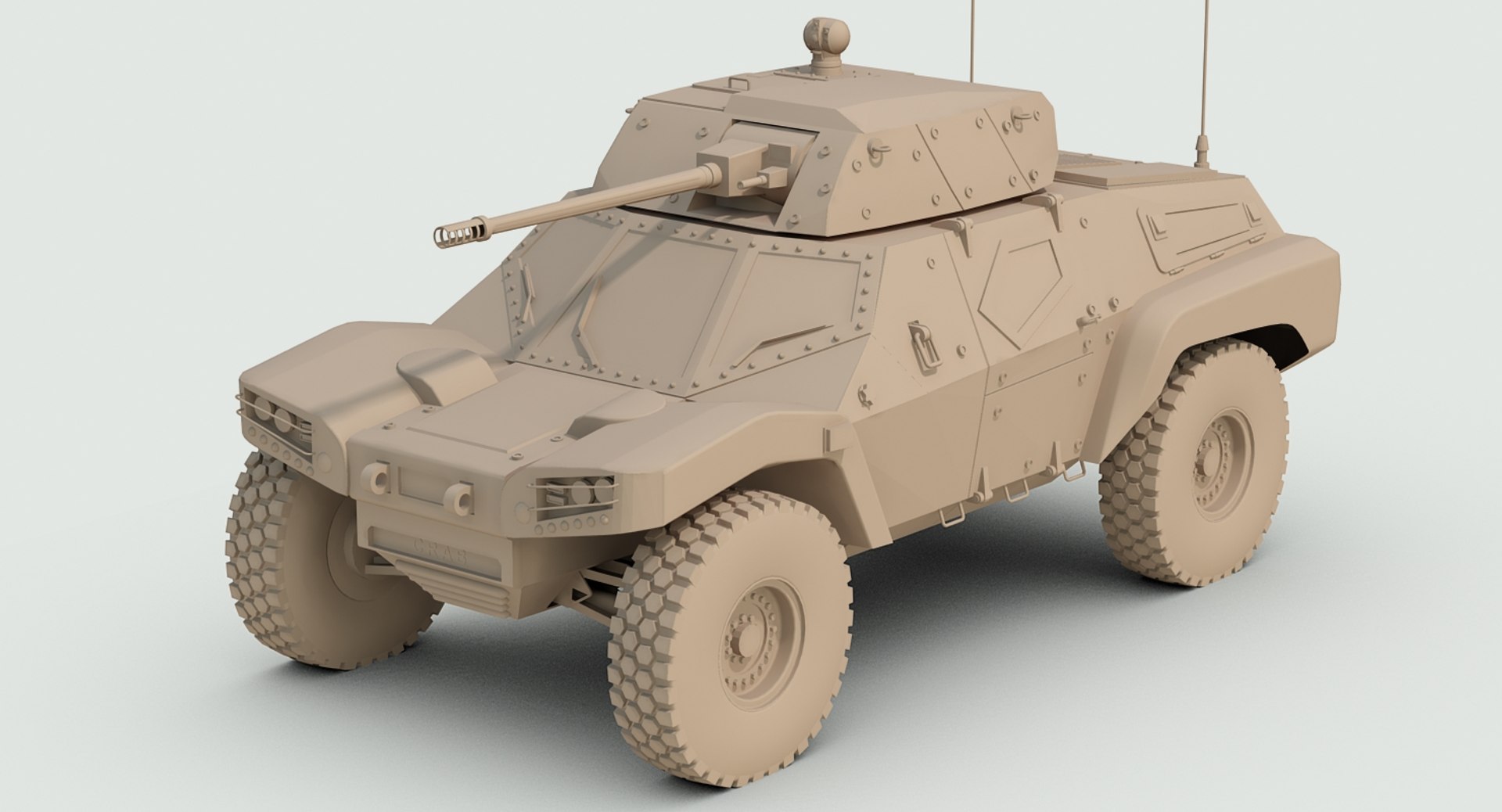 Panhard Crab Scout Car 3d 3ds