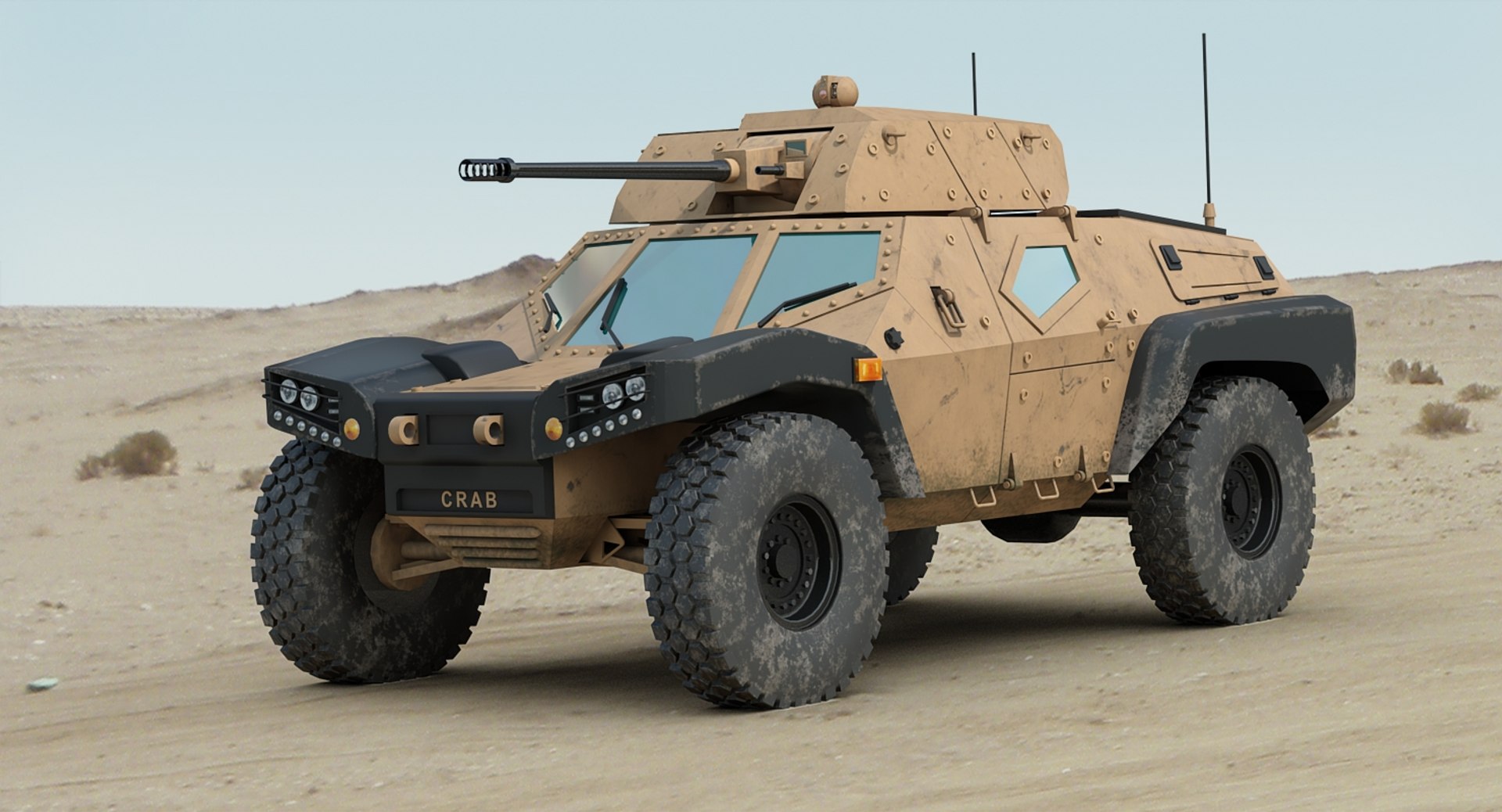 Panhard Crab Scout Car 3d 3ds