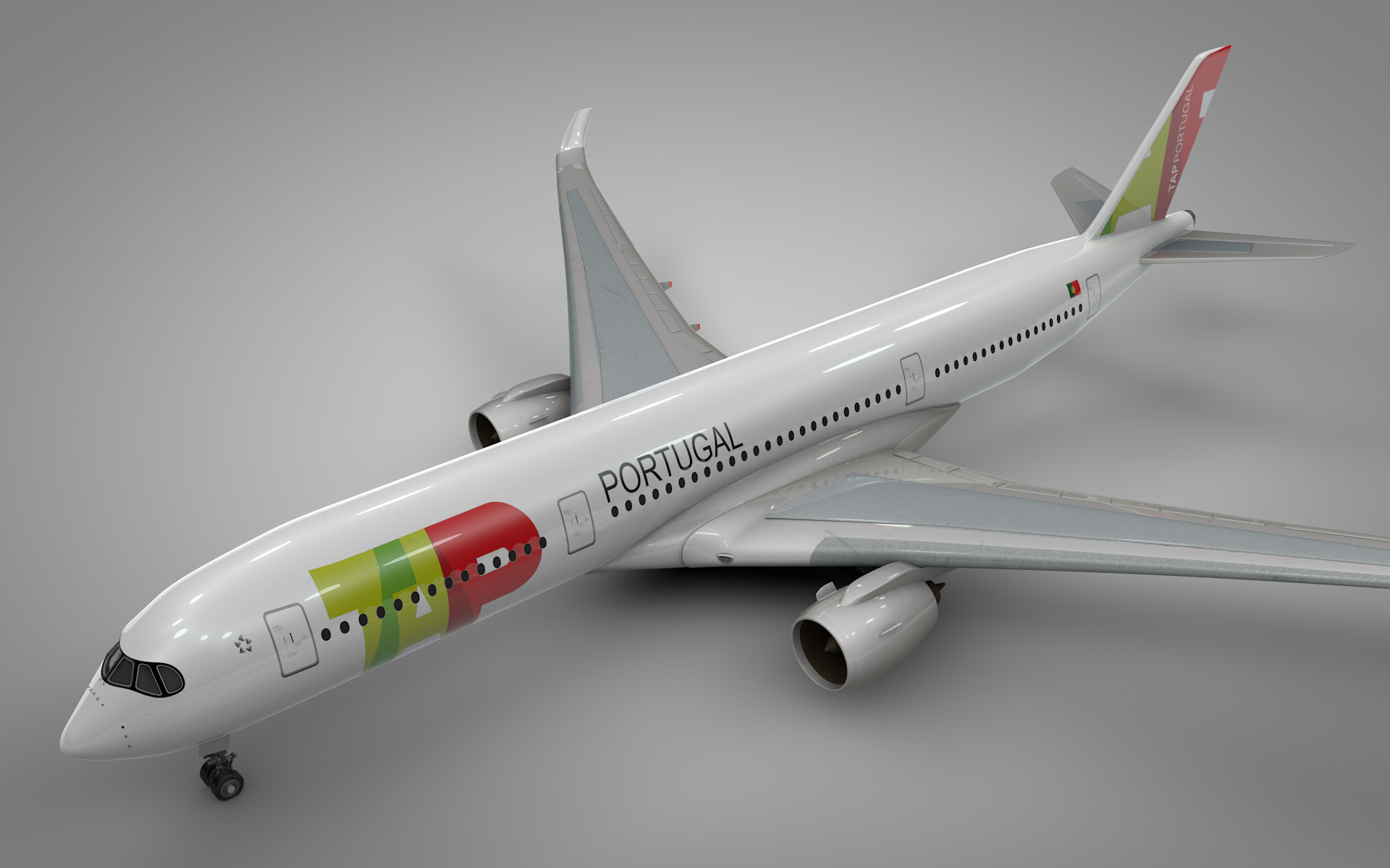 modelo 3d Airbus A350-900 TAP L1112 - TurboSquid 1650639