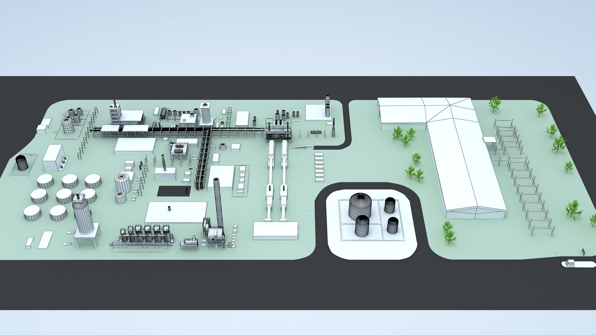 3D Generic Layout Factory Industrial - TurboSquid 1356164