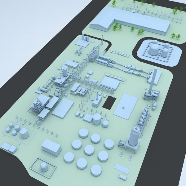 3D generic layout factory industrial model - TurboSquid 1355892