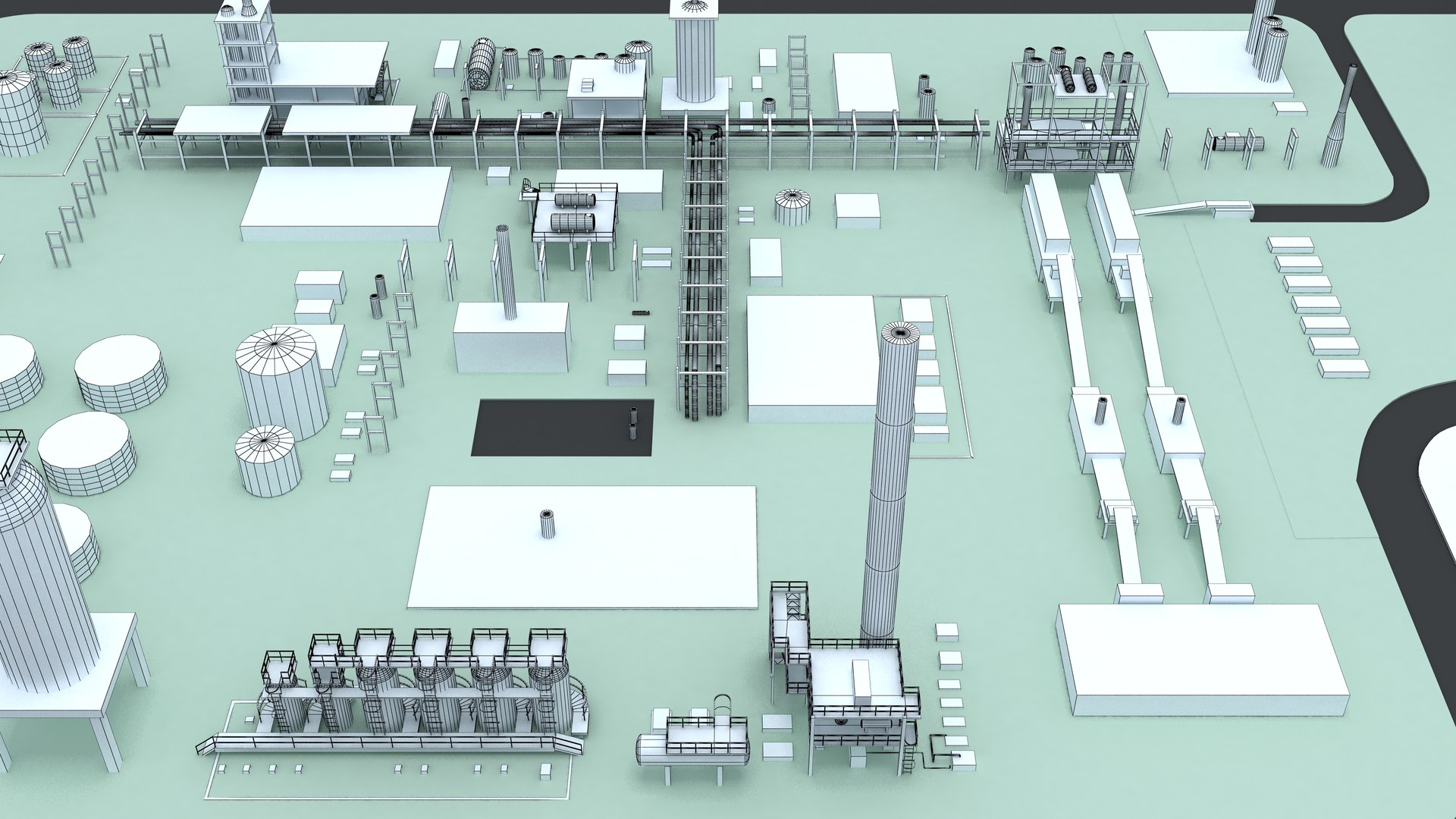 3D Generic Layout Factory Industrial - TurboSquid 1356164