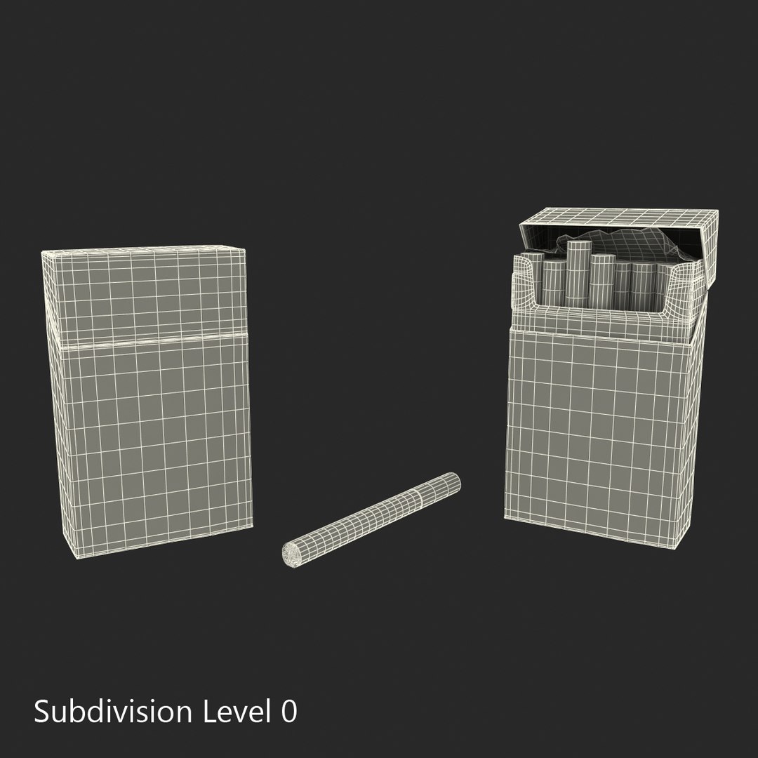 Cigarettes Winston 3d Model