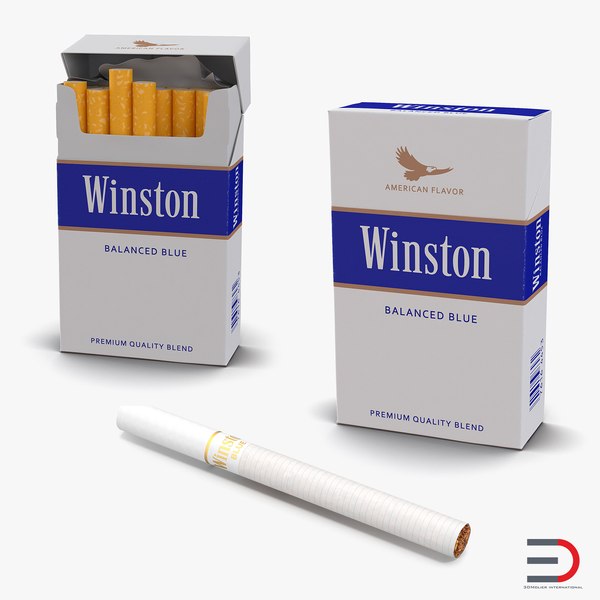 winston cigarettes 3d max