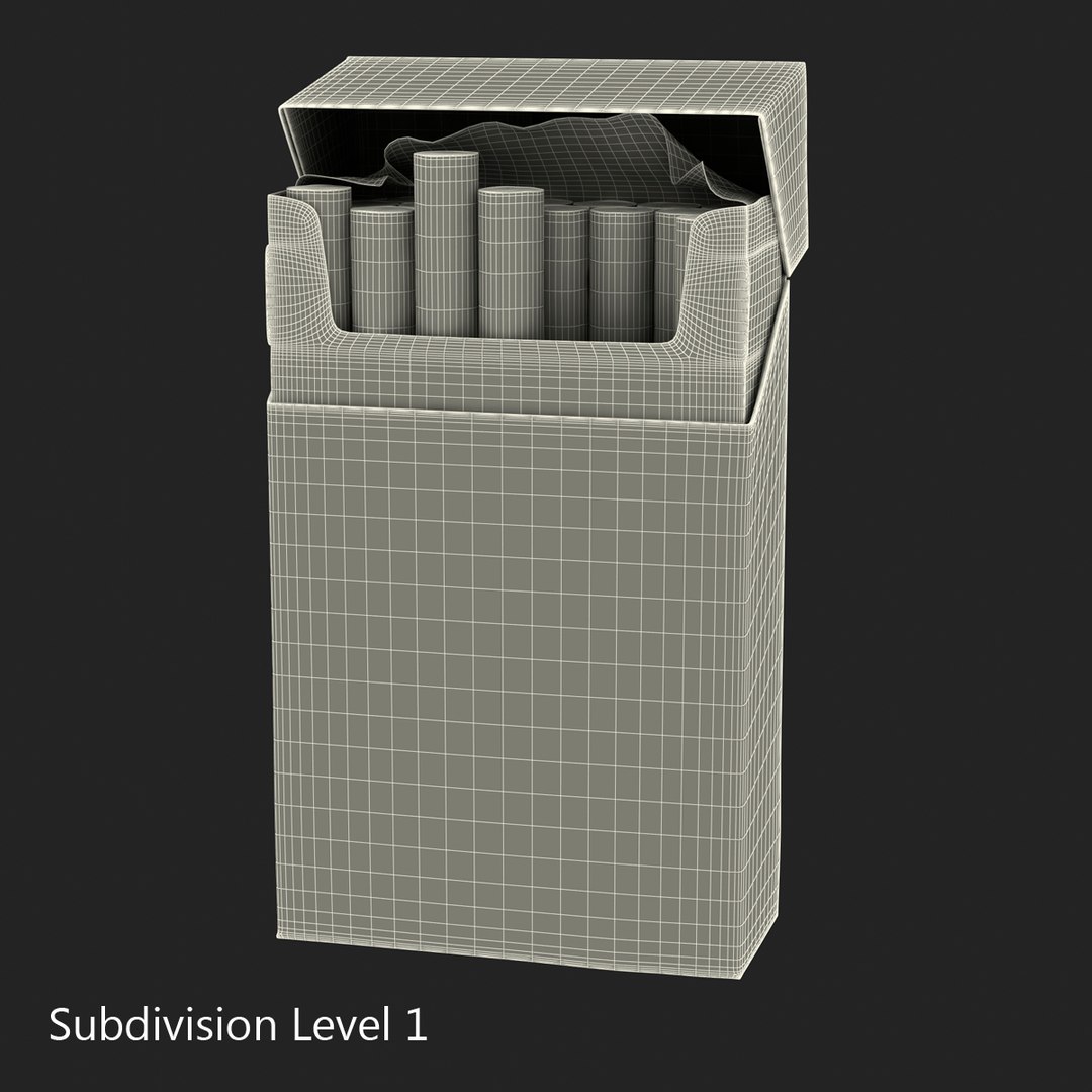 Cigarettes Winston 3d Model