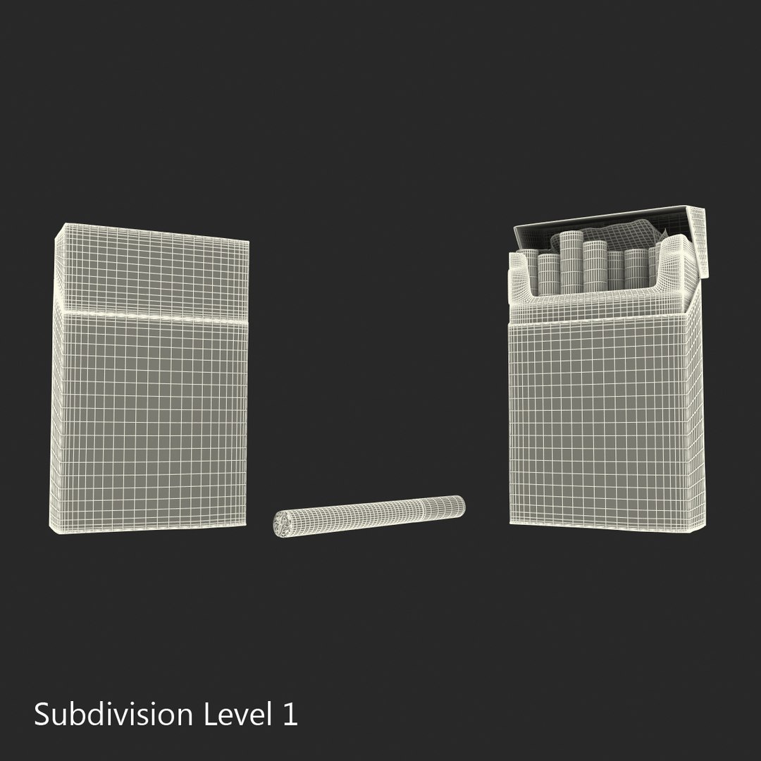 Cigarettes Winston 3d Model