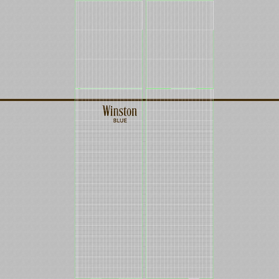 Cigarettes Winston 3d Model