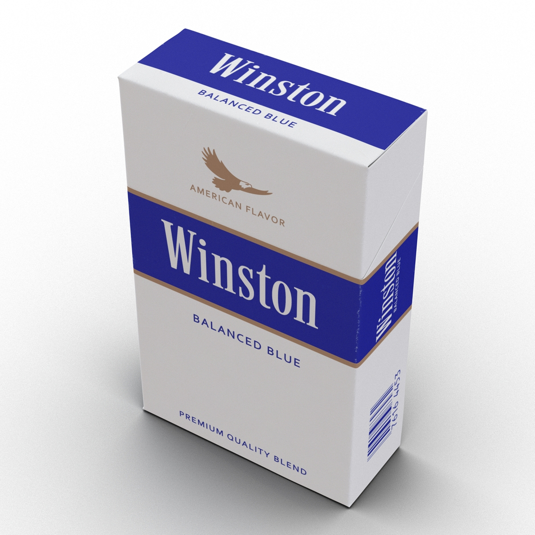 cigarettes winston 3d model