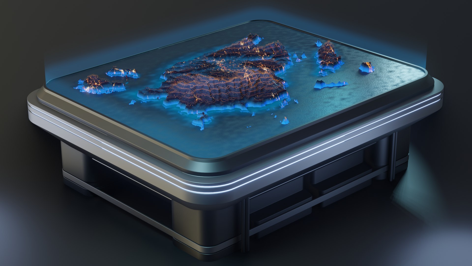 Sci-fi Table Model - TurboSquid 2120388