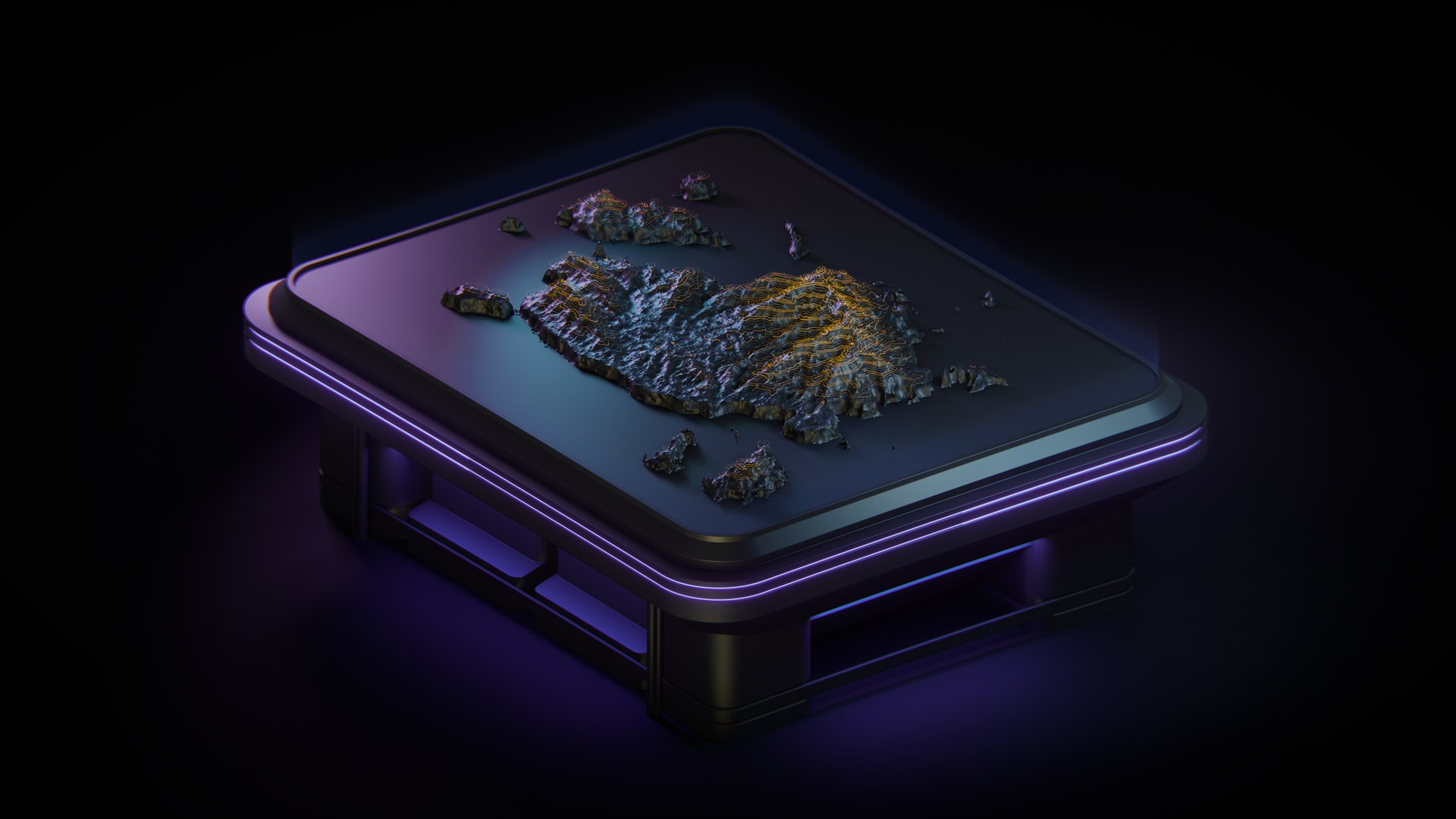 Sci-fi Table Model - TurboSquid 2120388