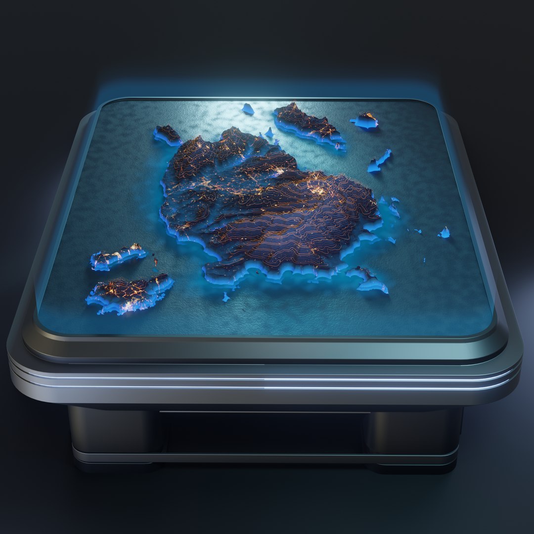 Sci-fi Table Model - TurboSquid 2120388