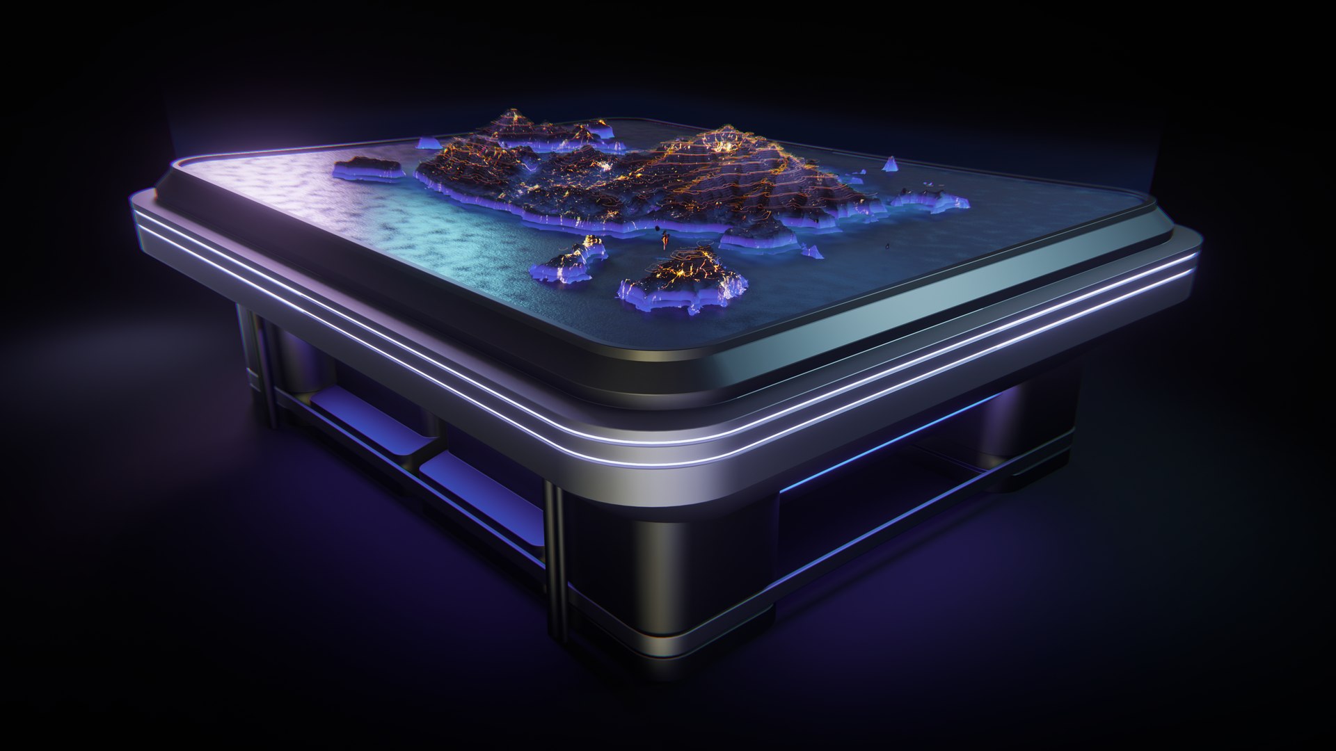 Sci-fi Table Model - TurboSquid 2120388