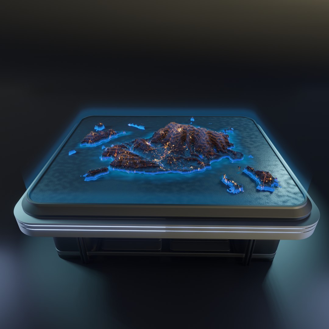 Sci-fi Table Model - TurboSquid 2120388