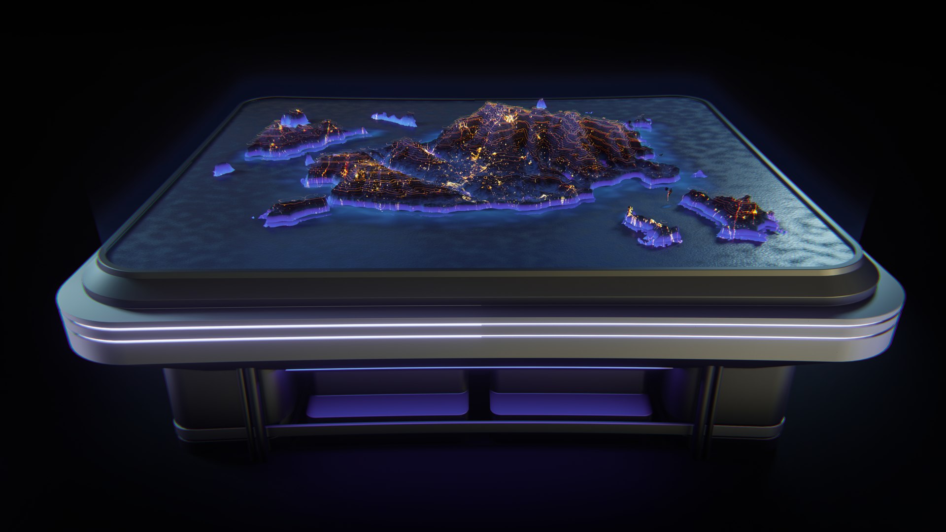 Sci-fi Table Model - TurboSquid 2120388